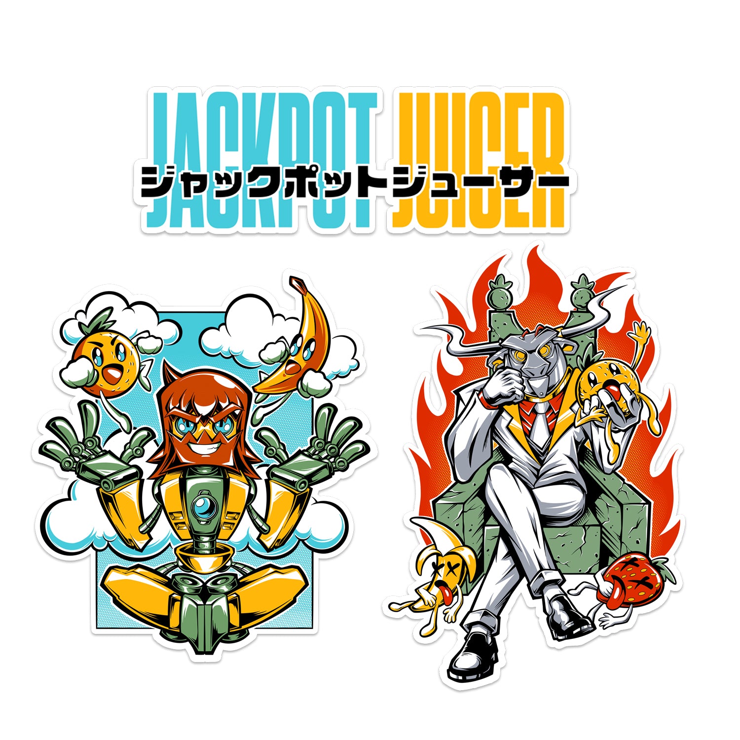 Official Dance Gavin Dance Store - Jackpot Juicer Sticker Pack